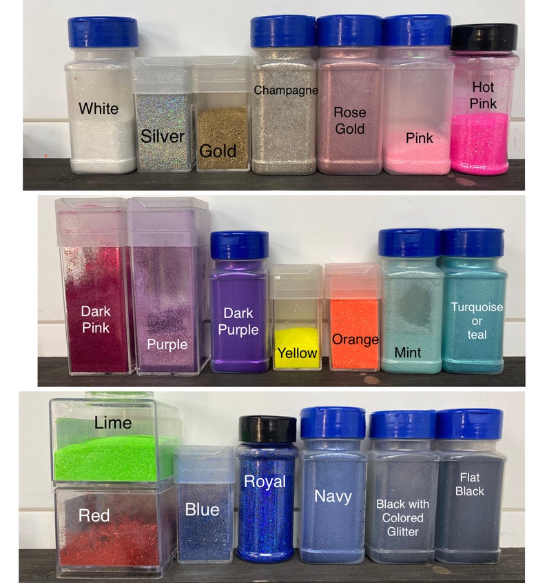 Personalized Epoxy Glitter Black Ink Pen: Refuillable - Etsy