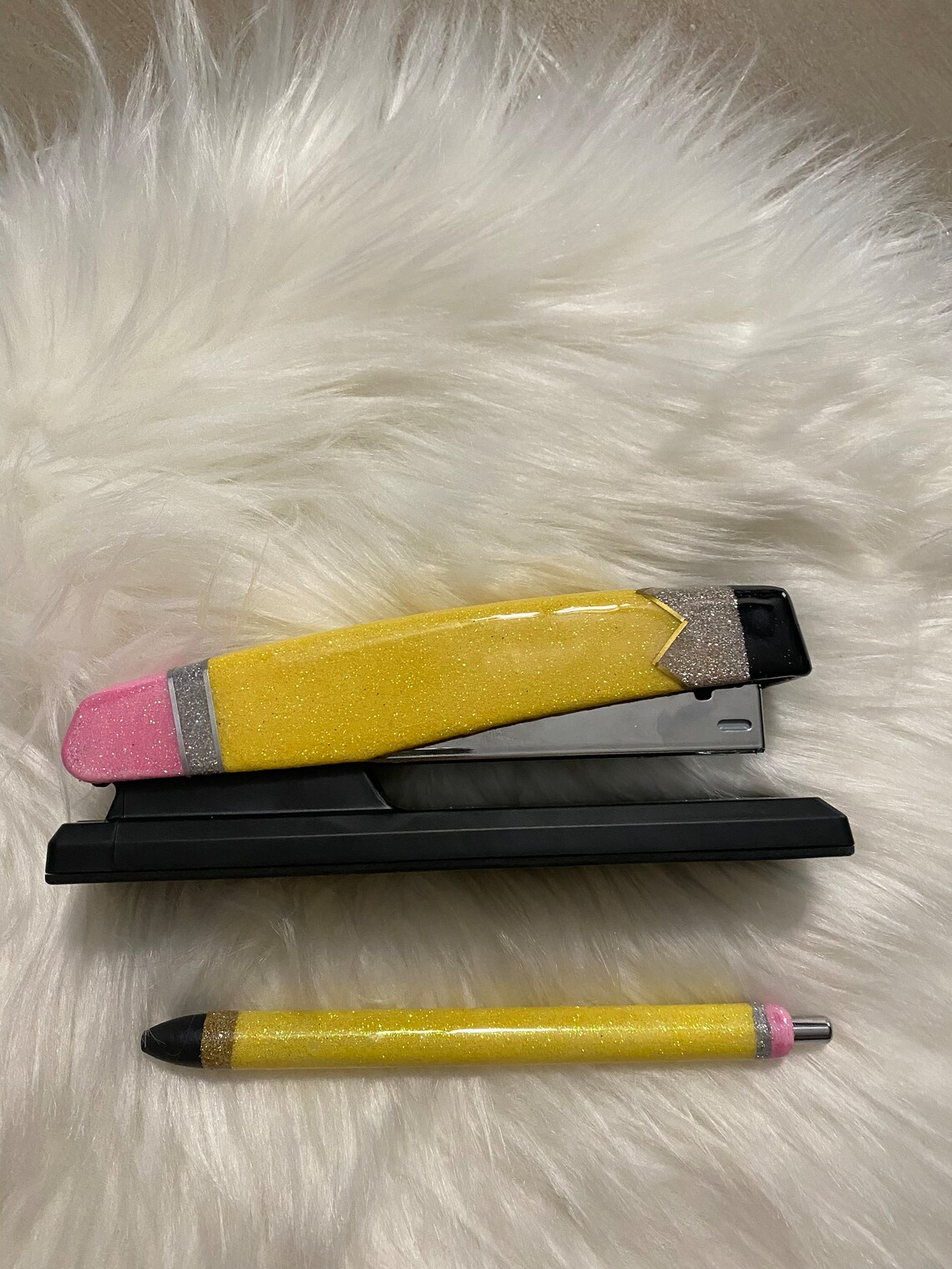 Personalized Pencil Glitter Stapler With or Without Matching Pen Great ...