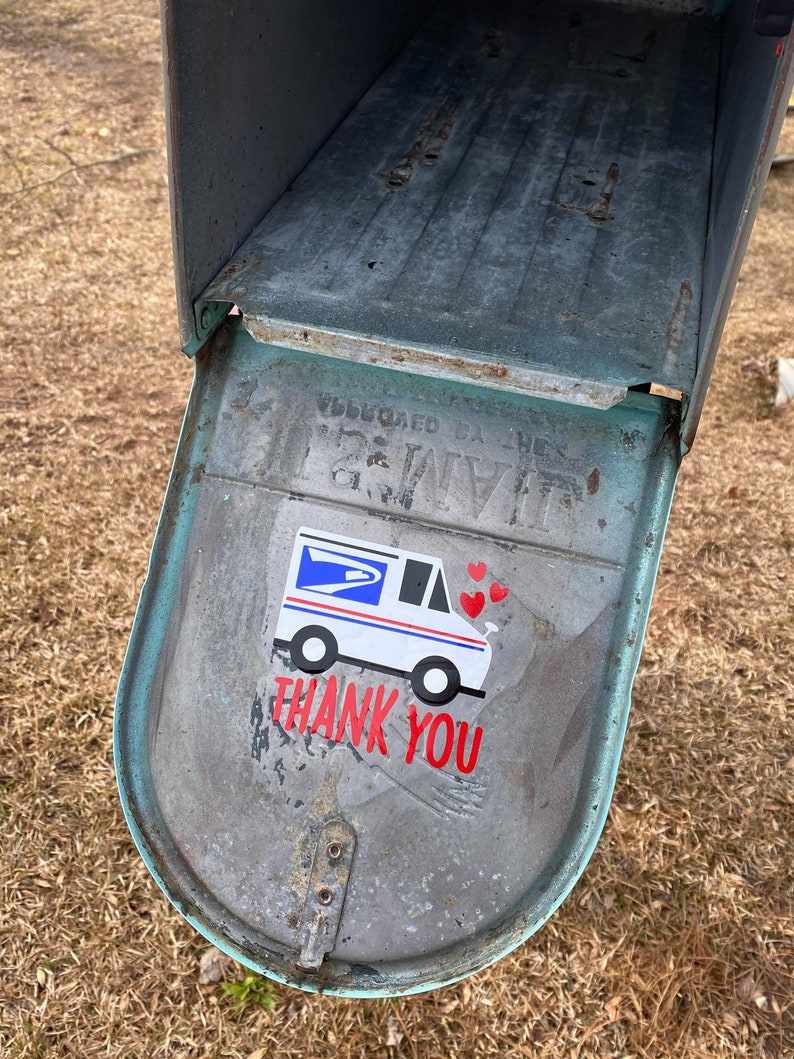 Thank You Decal Mailbox Decal Essential Worker Decal - Etsy