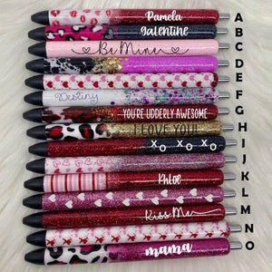 Valentine’s Day Glitter Pen | Heart Glitter Pen | Love Glitter Pen ...