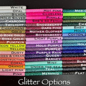 Personalized Epoxy Glitter Bow Black Ink Pen: Refillable - Etsy