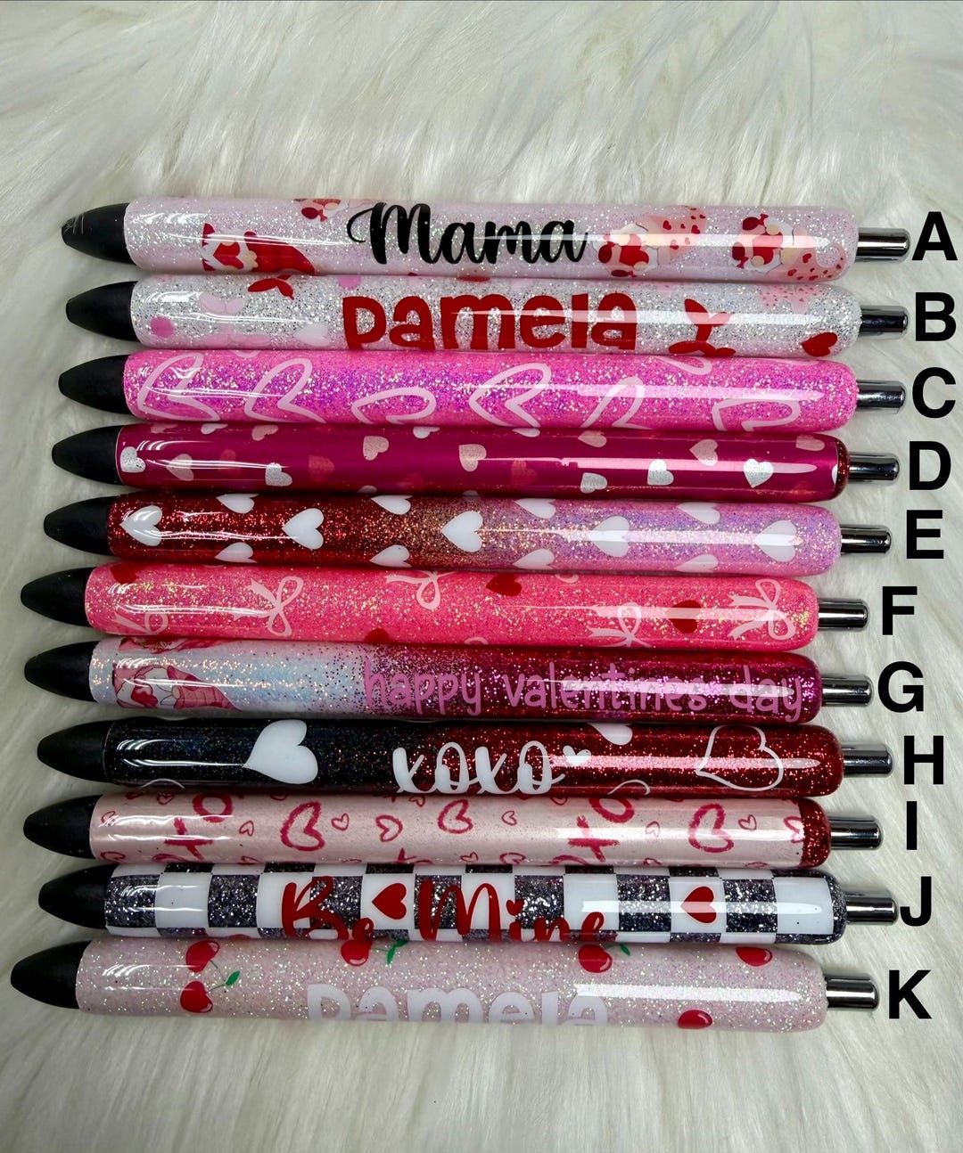 Valentine’s Day Glitter Pen | Heart Glitter Pen | Love Glitter Pen ...