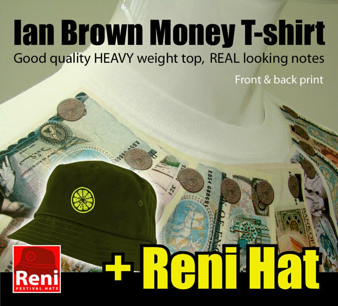 A Reproduction of the Original Iconic Ian Brown Money T-shirt FREE Reni ...
