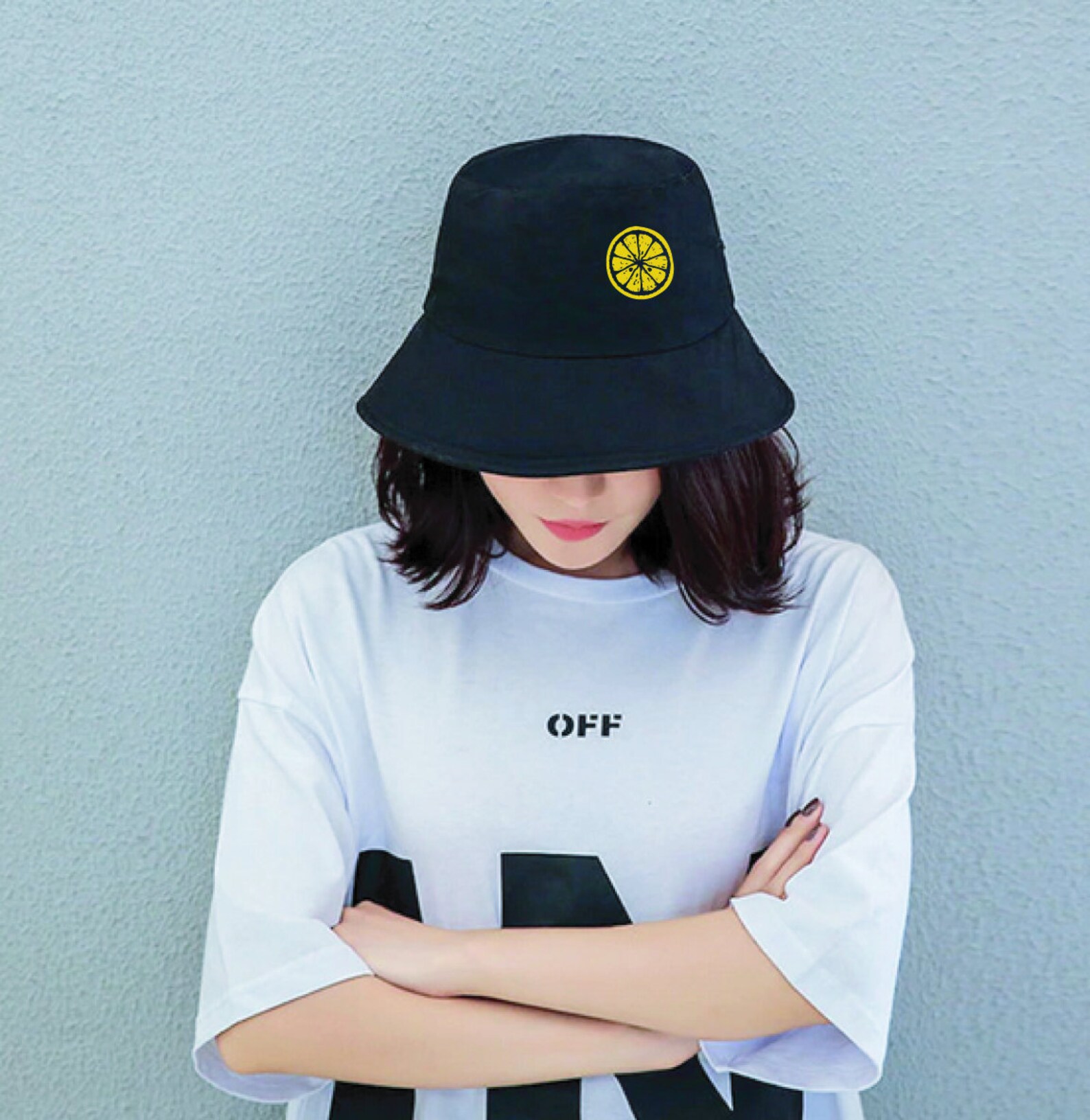 Khaki LEMON Reni Hat Bucket Hat Roses Style - Etsy.de