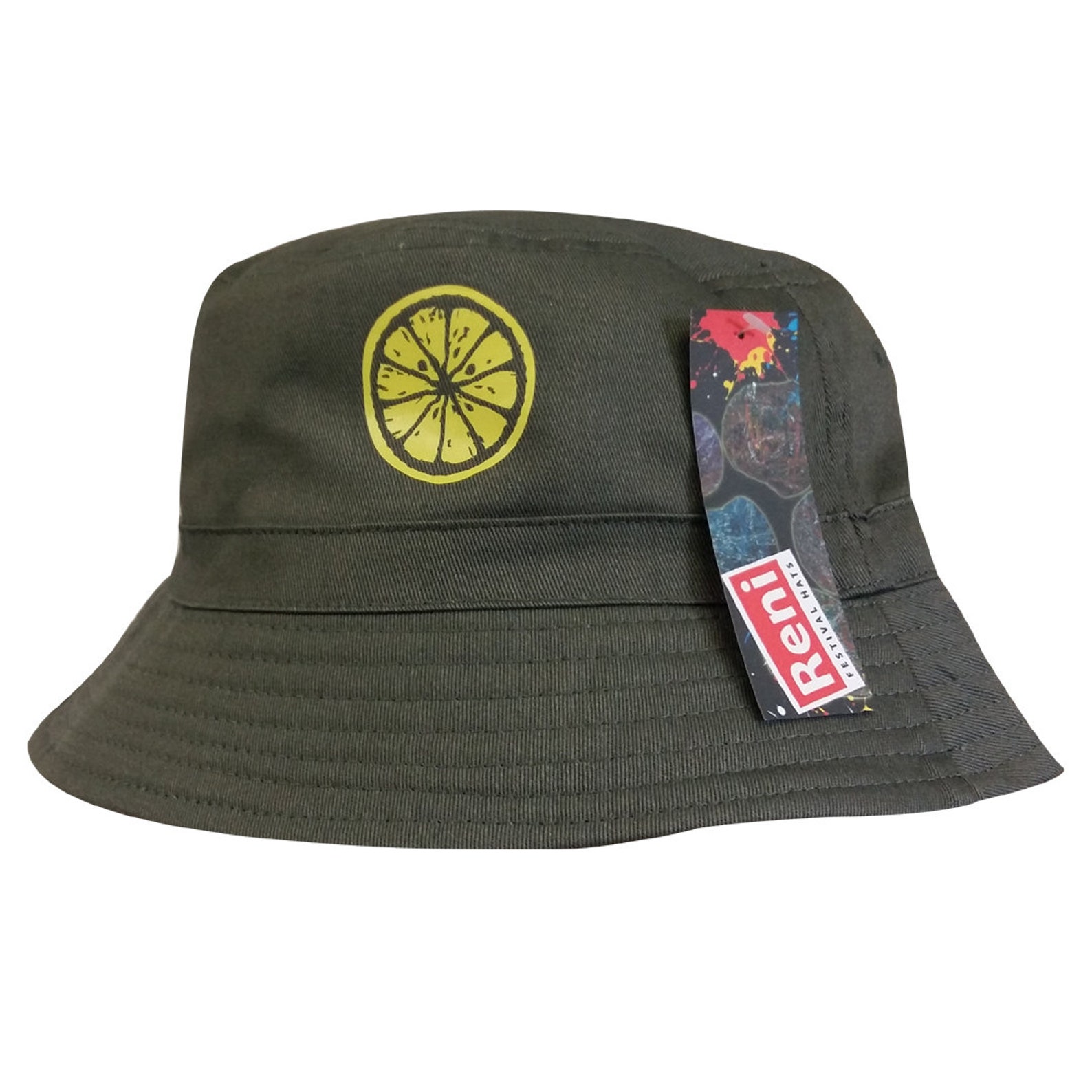 Khaki LEMON Reni Hat Bucket Hat Roses Style - Etsy.de