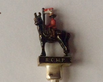 RCMP Canadian Mountie Sterling Silver Spoon Red Blue Enamel - Etsy Canada