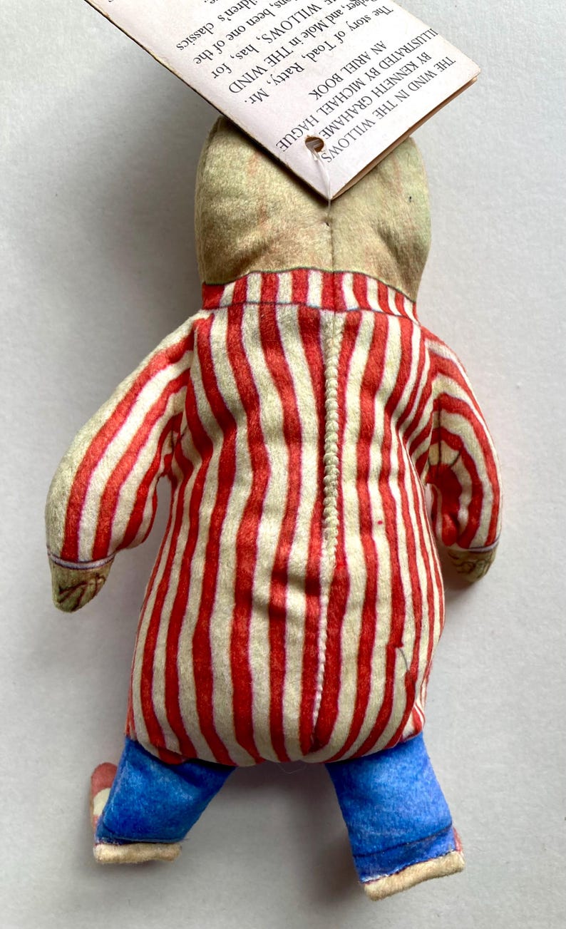 The Toy Works Vintage 1980s the Wind in the Willows Toad Plush Bean Bag ...