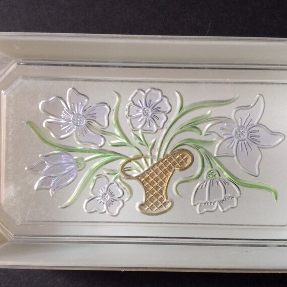Mid Century Fosta plastic box, celluloid vanity box, … - Gem