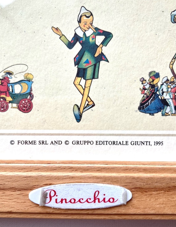 Vintage Pinocchio Clock Forme Giunti Italy 1995 Disney Wall - Etsy UK