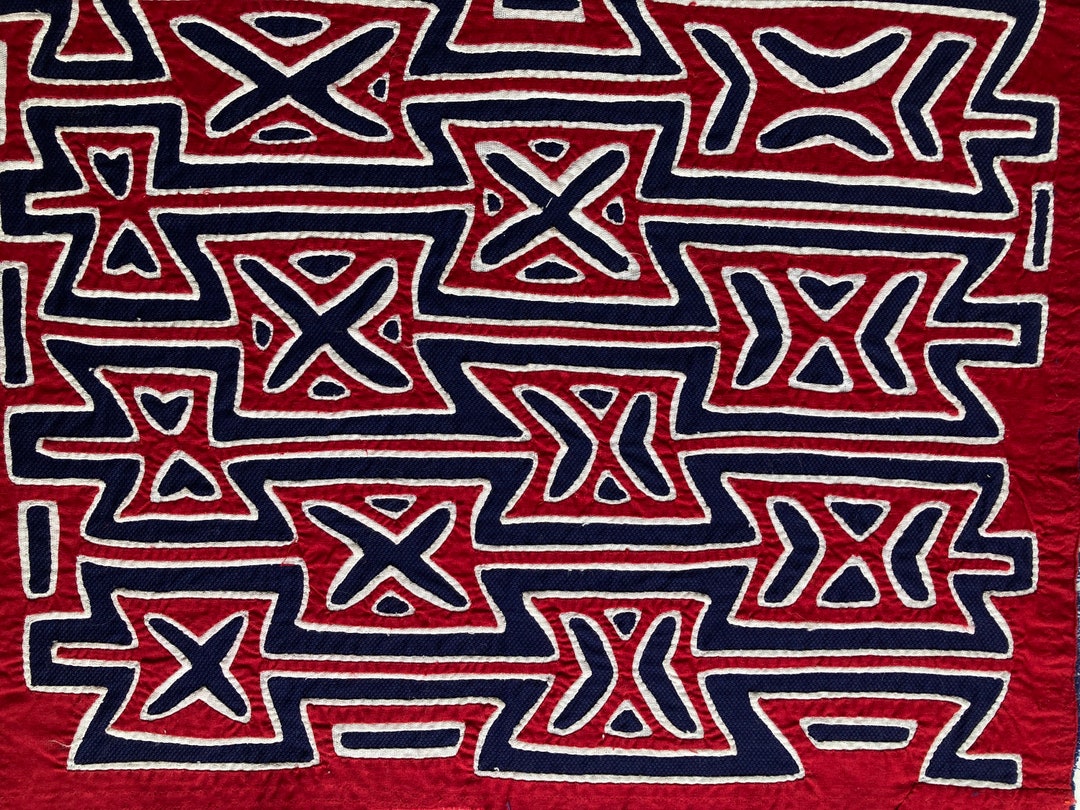 Vintage Mola Folk Art Textile From South America, Cuna Panama Wall ...