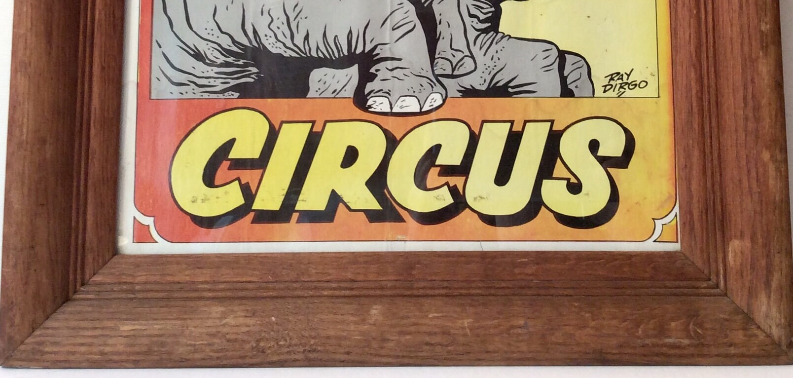 Vintage Ray Dirgo Circus Art Vidbels Olde Tyme Poster Framed | Etsy