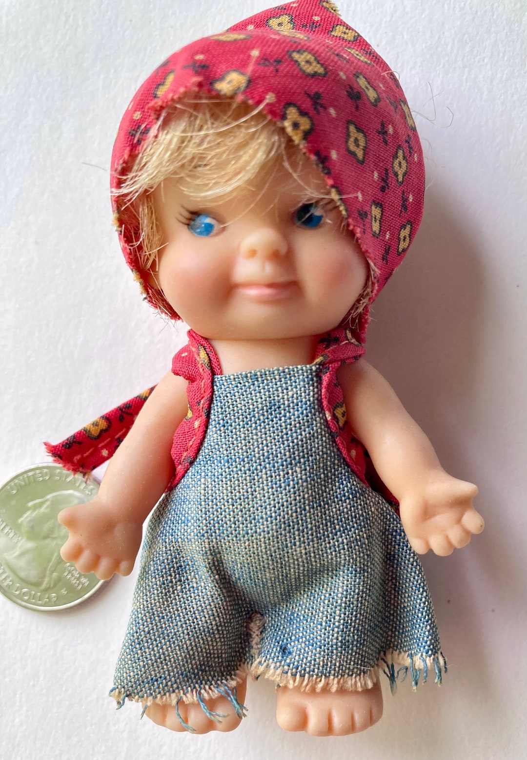 Vintage 1965 Uneeda Pee Wees Doll, Hong Kong Doll, Blond Hair, Light ...