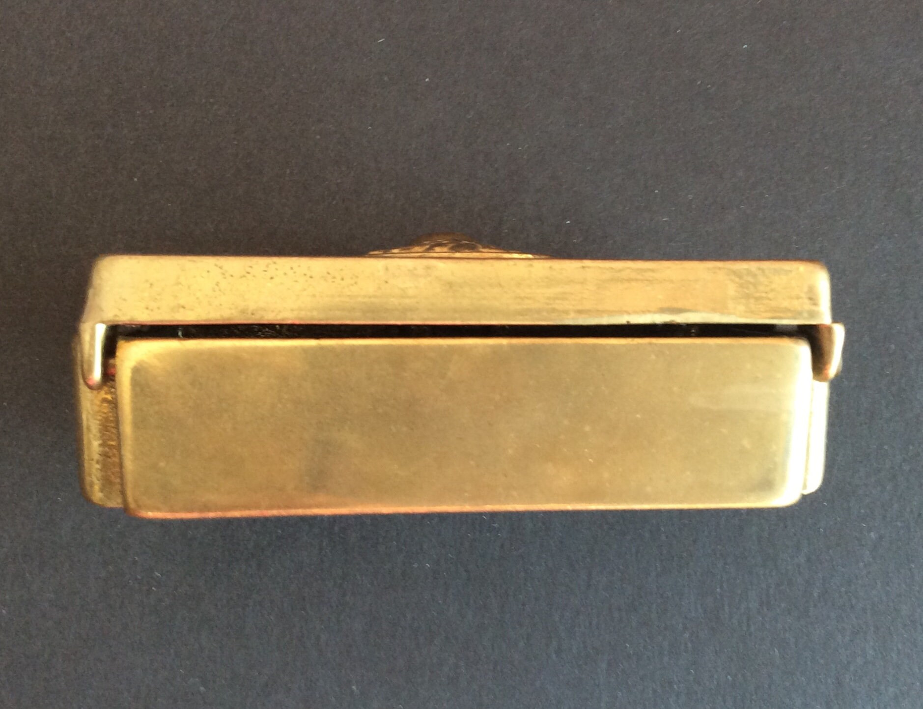 Vintage Brass Container Brass Stamp Box Brass Satchel Shaped | Etsy