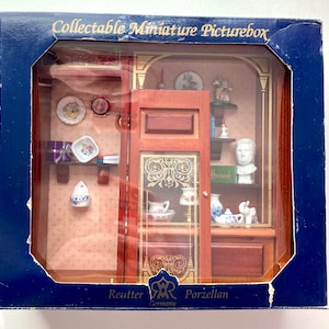 Vintage REUTTER ORIGINAL German Miniature Antique Shop, Shadow Box ...