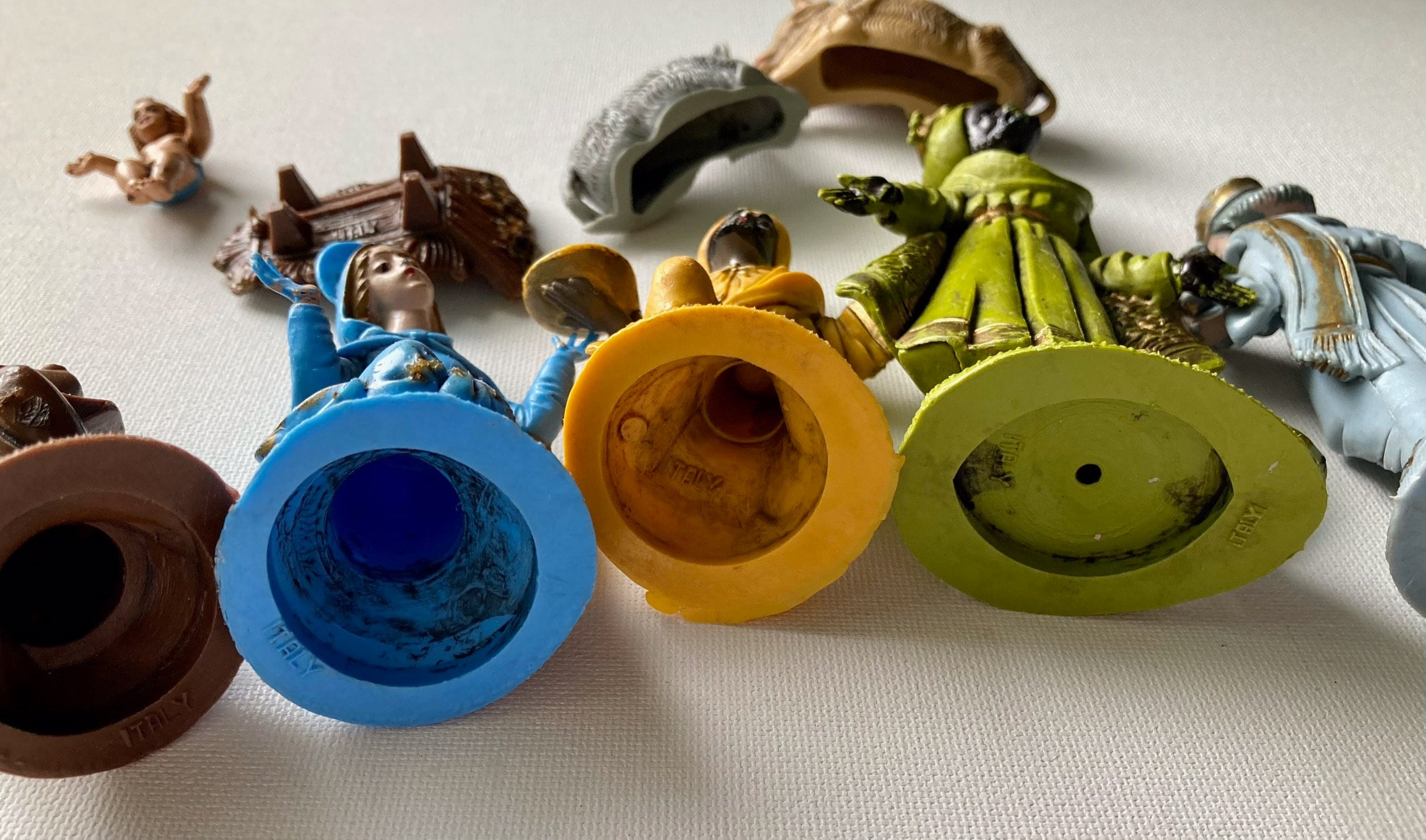 Vintage Depose Italy Nativity Set 8 Piece Plastic Figurines - Etsy