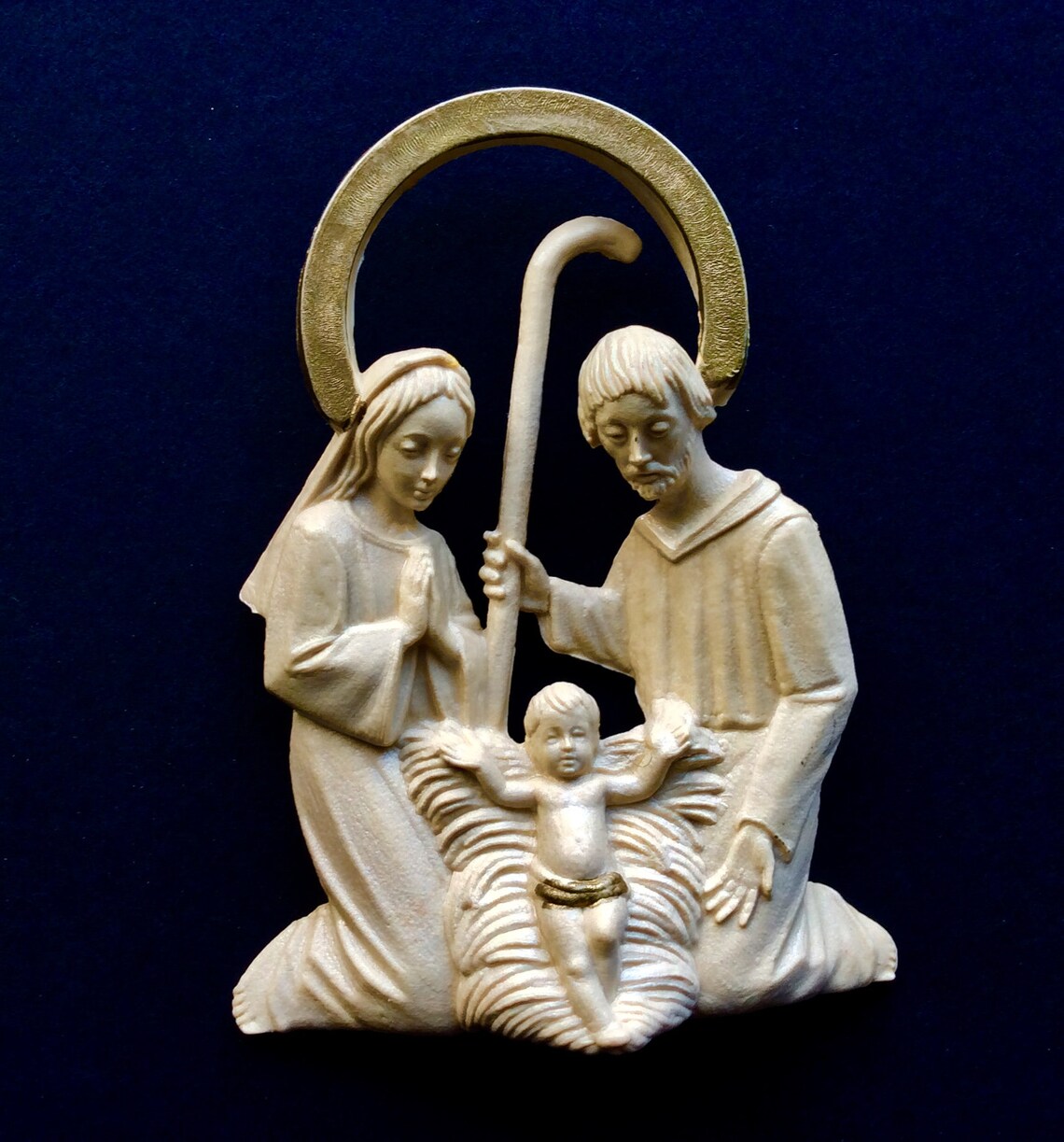 Vintage Mini Plastic Nativity Scene, Made in Italy Miniature Celluloid ...