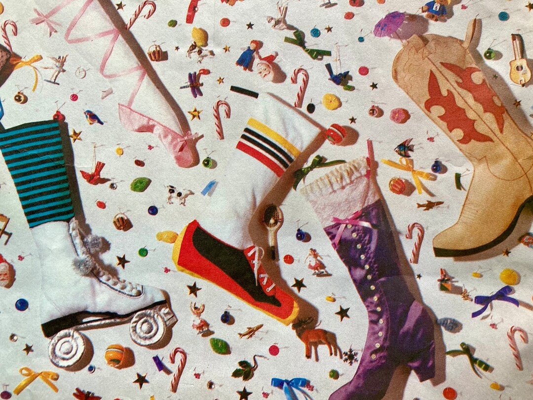 Vintage Vogue 2239 Sewing Pattern Shoe Shaped Christmas Stockings ...