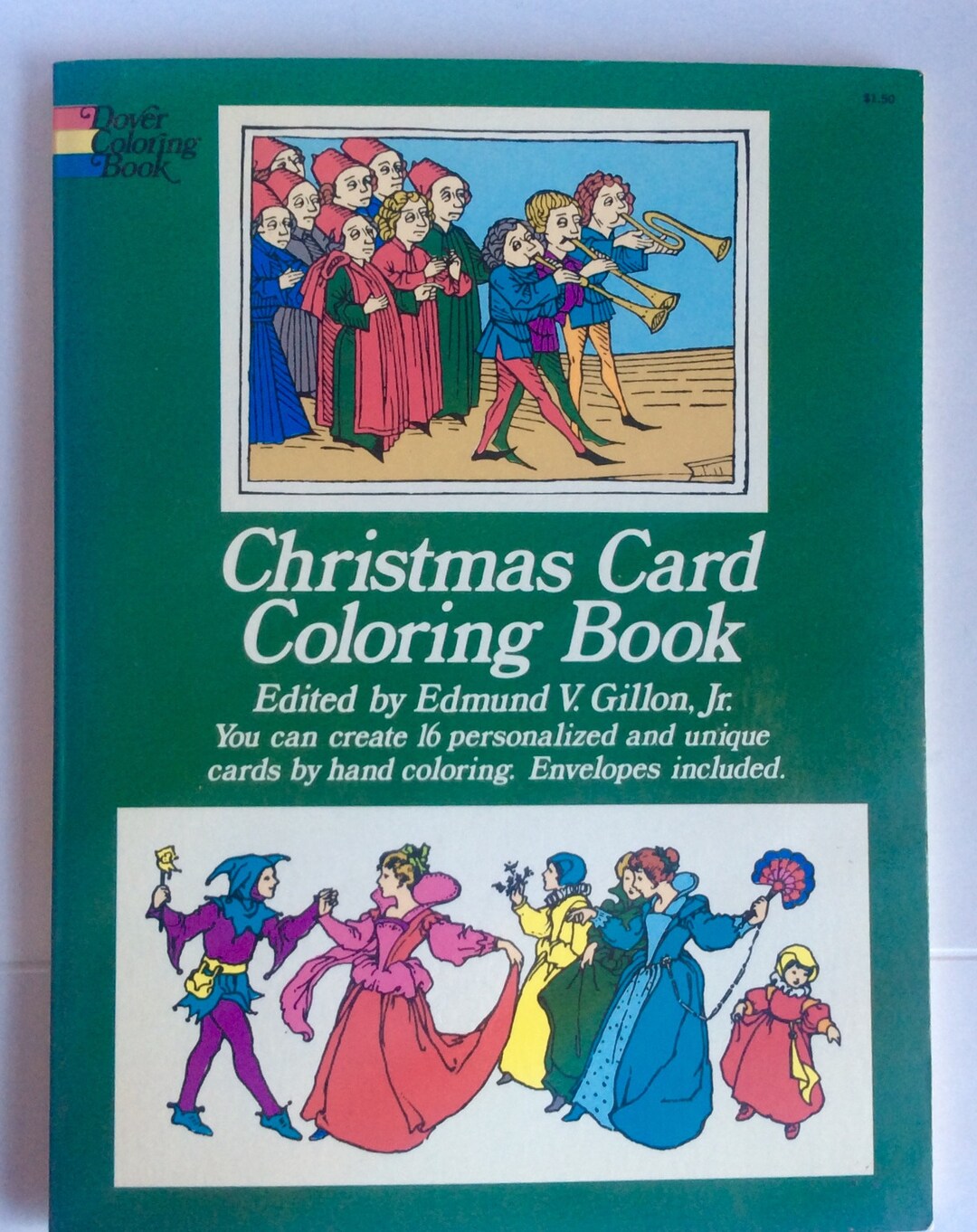 Vintage Victorian Christmas Coloring Book by Dover 16 Cards and ...