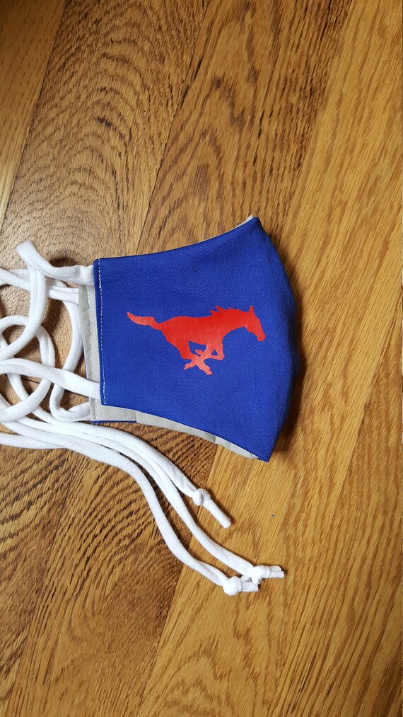SMU Inspired Handmade Facemask With Antimicrobial Layer - Etsy