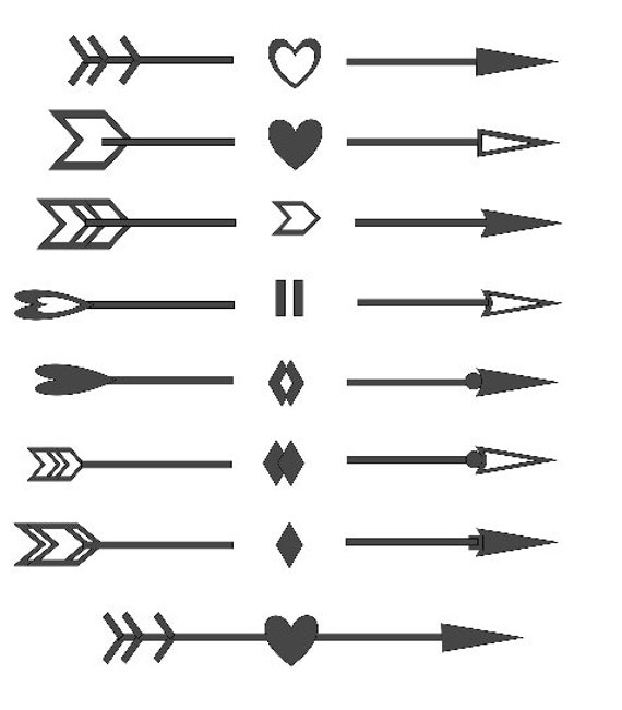 Arrow Set SVG Digital File | Etsy