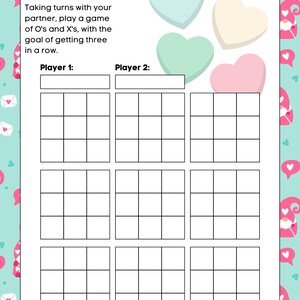 Valentine Tic Tac Toe Printables - Etsy