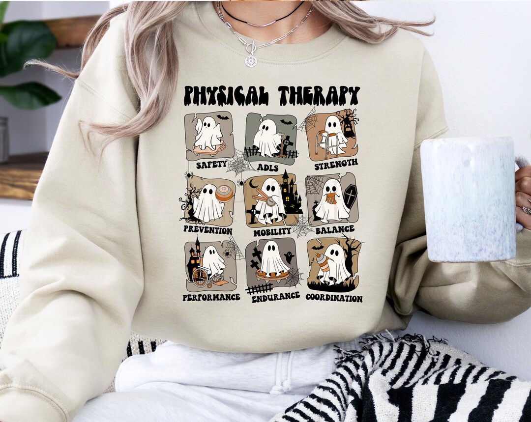 Halloween Physical Therapy Shirt, PT Ghosts Shirt, Physical Therapist ...