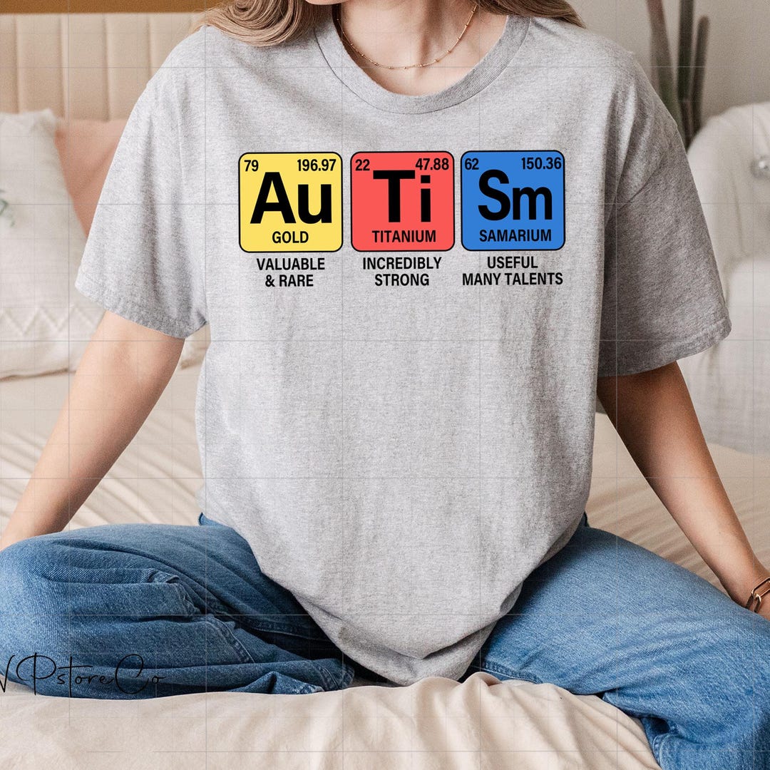 Autism Periodic Elements Sweatshirt,periodic Elements Shirt,autism ...