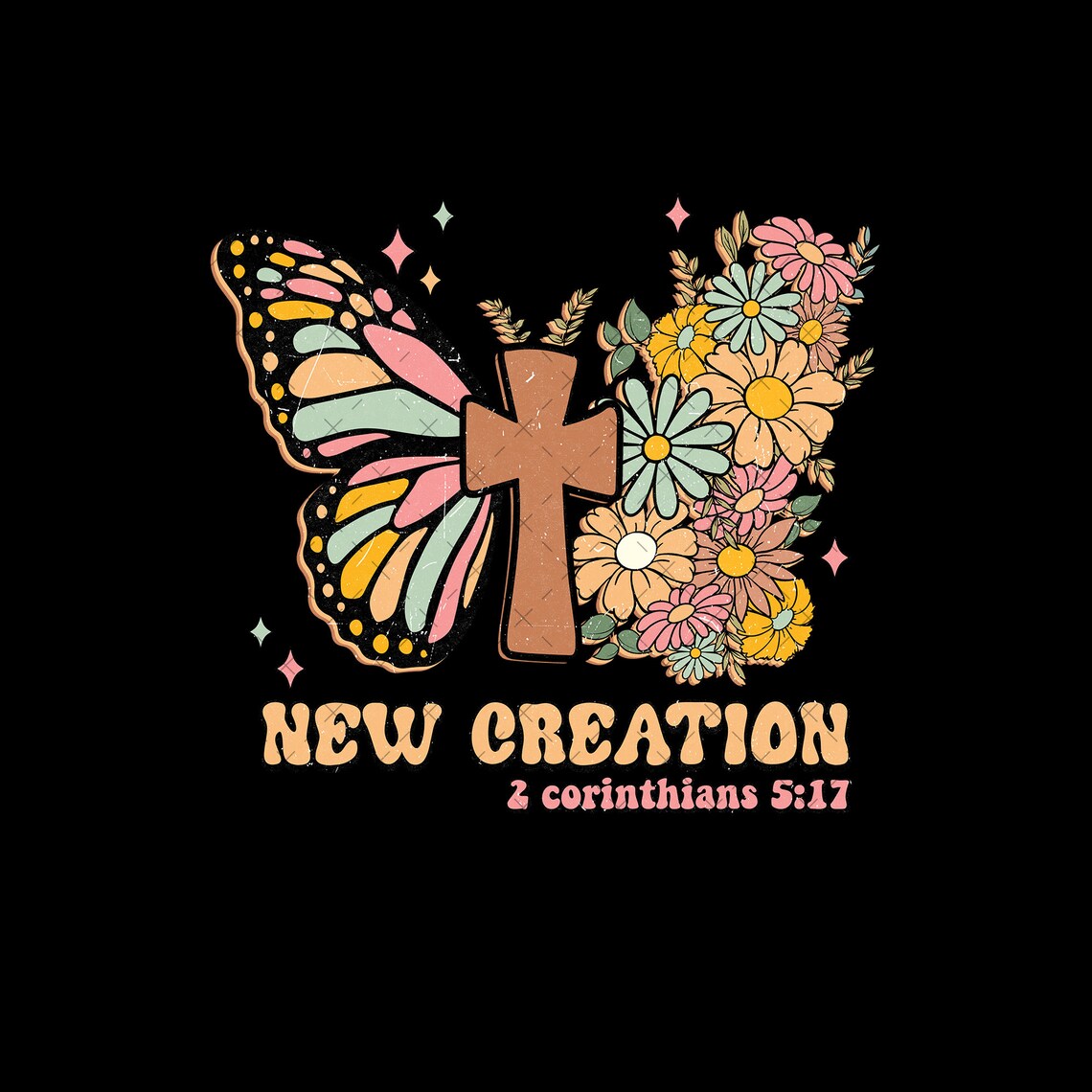 Bible Verse Christian Png, Jesus Christ Art Png, Faith Floral Christian ...
