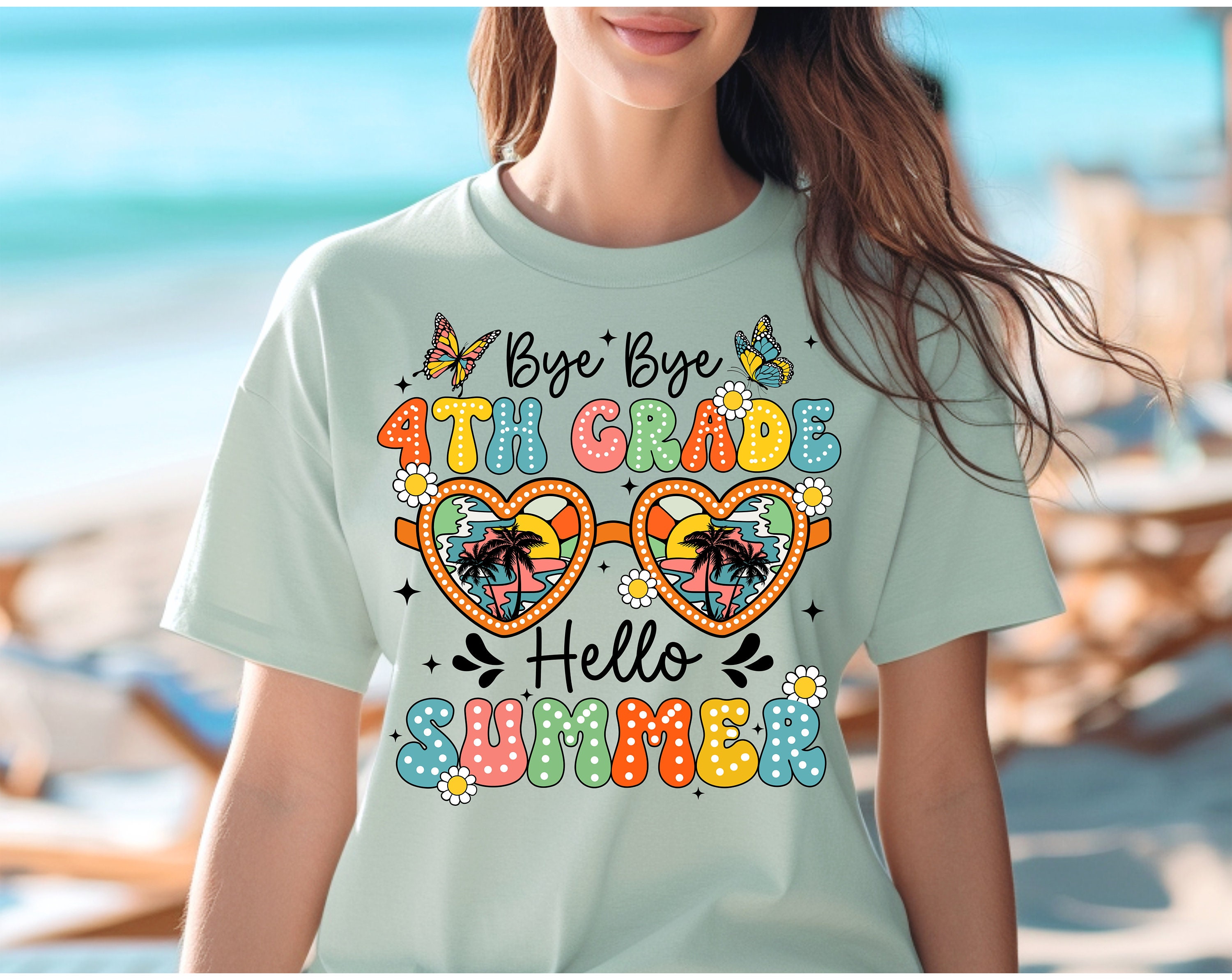 Goodbye 4th Grade Hello Summer Shirt, Graduation Tee, Last Day of ...