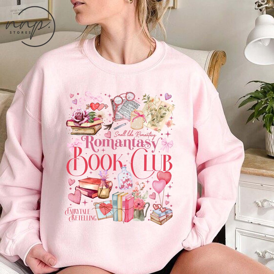 Romantasy Reader Book Club Valentine Shirt, Romantasy Reader T-shirt ...