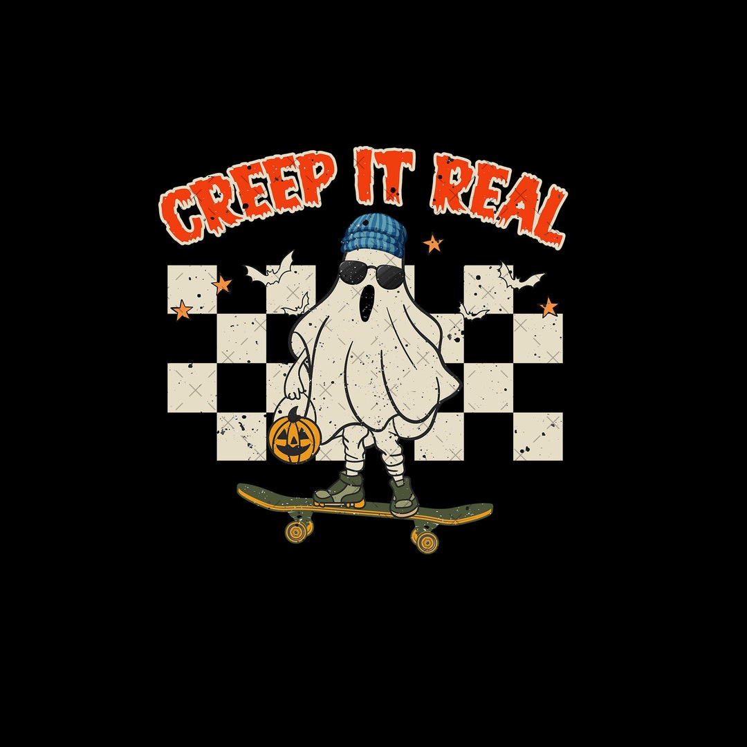 Creep It Real Funny Halloween Ghost PNG - Etsy