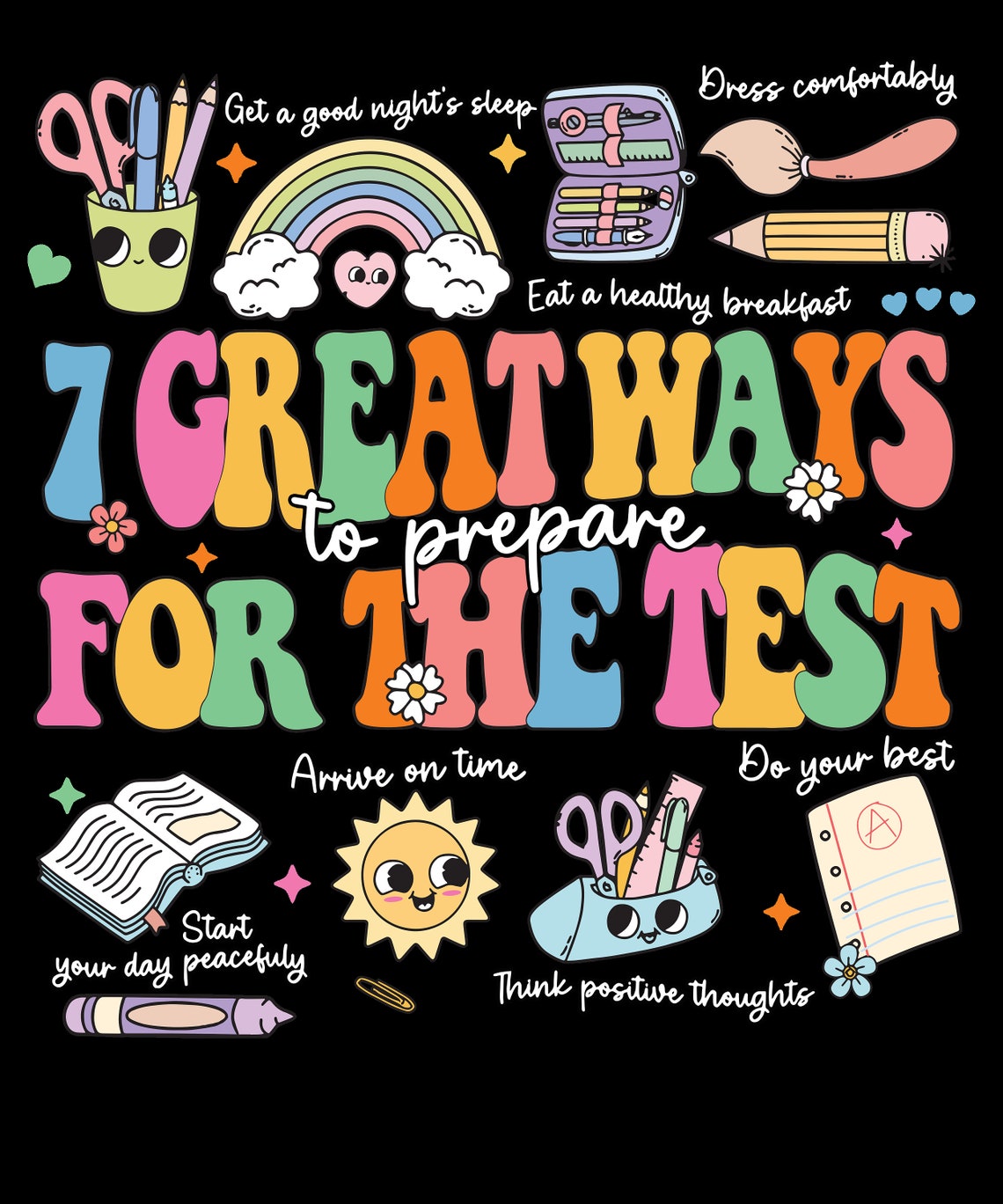 7 Great Ways to Prepare for the Test Png, Teacher Test Day Png ...
