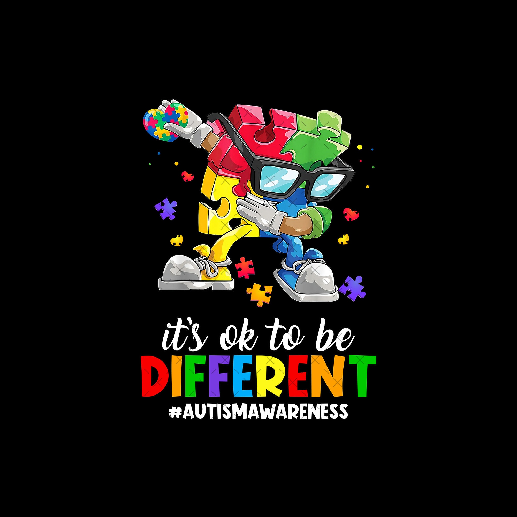 It's OK to Be Different Png, Autism Puzzle Piece Png, Autism Support ...