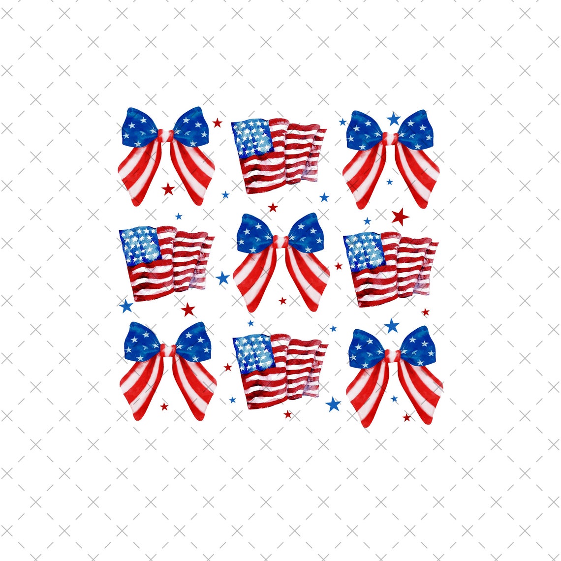 Coquette American Flag Png, Coquette Bow Png, 4th of July Png, America ...