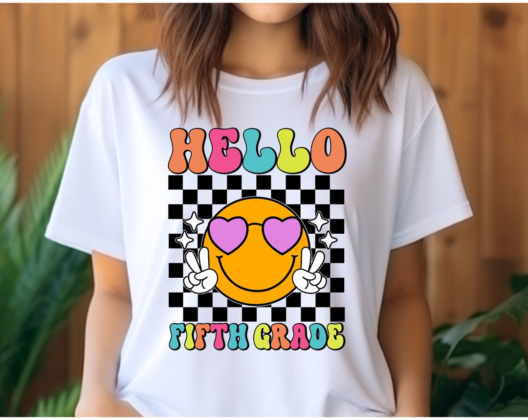 Hello Fourth Grade Shirt, Back to School , 4th Grade Shirt, 4th Grade ...