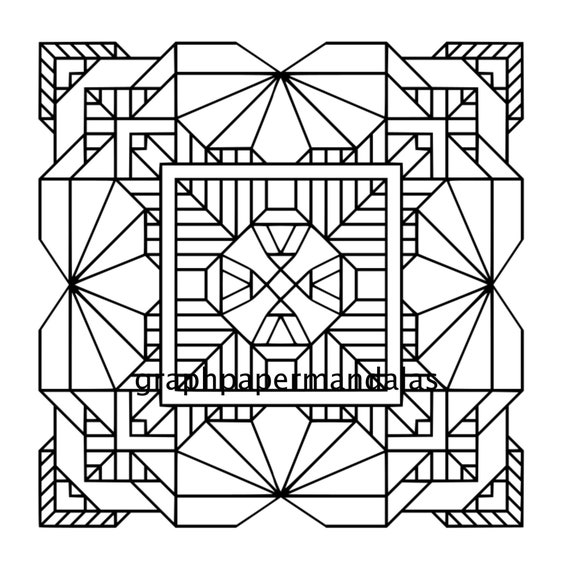 Square Mandala Coloring Pages