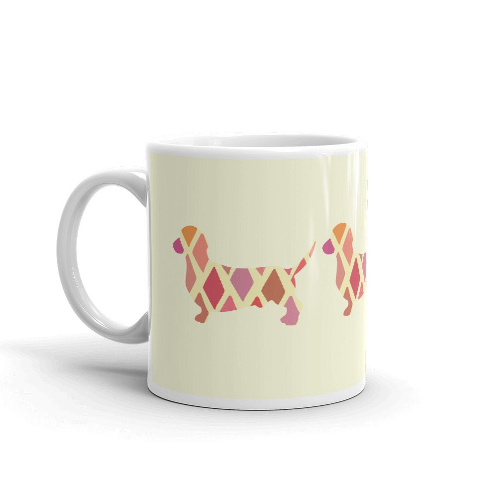 Bright Dachshund Tea Mug Office Gift Sausage Dog Print Mug - Etsy UK