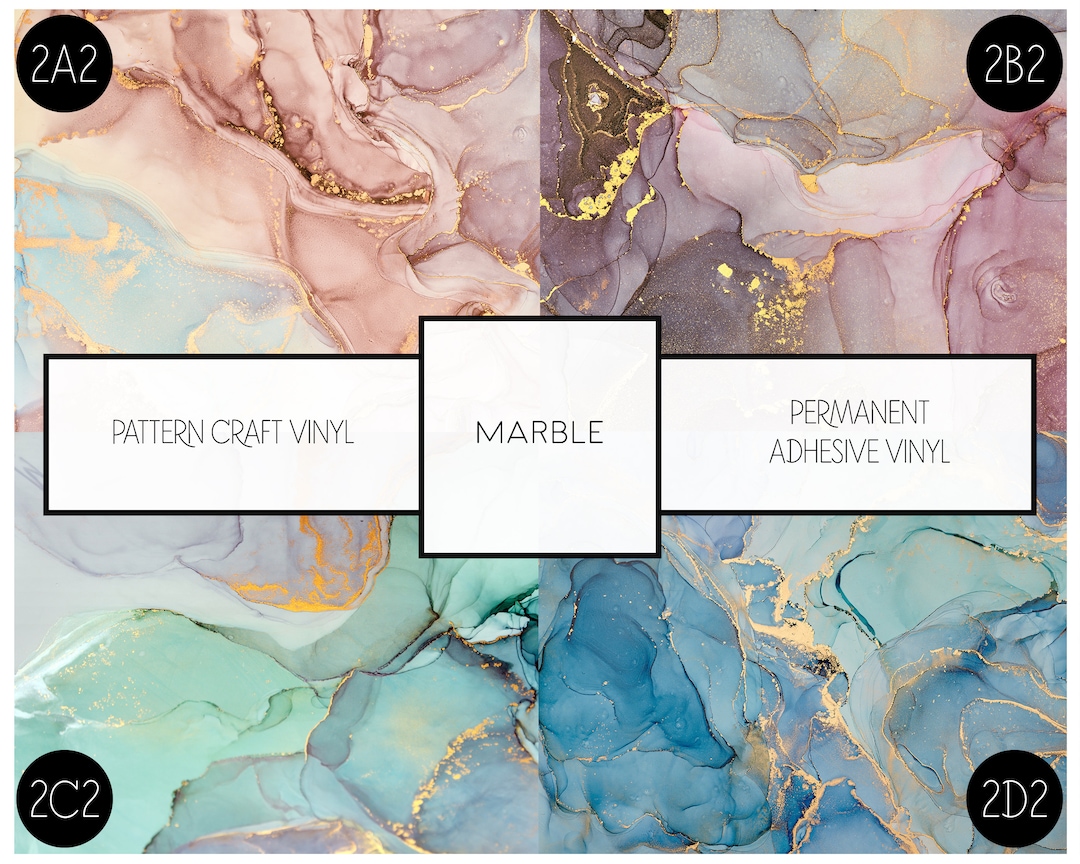 Pattern Vinyl HTV, Marble Ombre Vinyl Sticker & Iron on Vinyl, Perfect ...