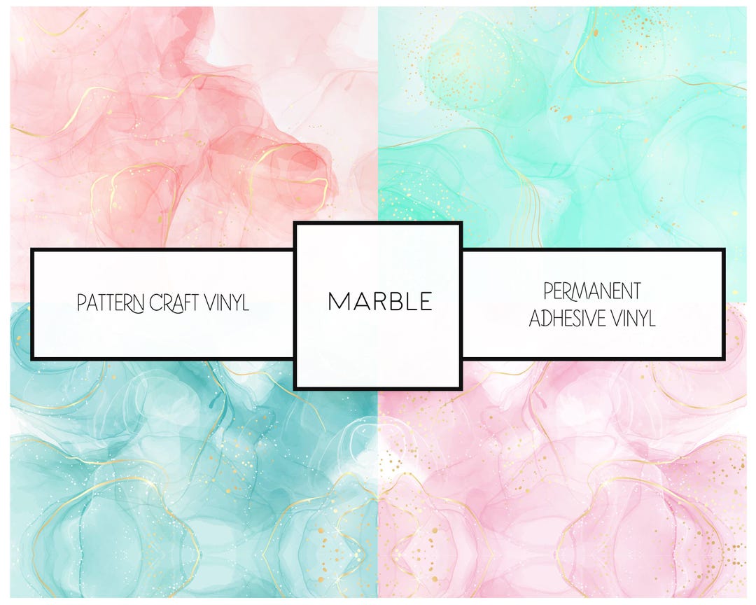 Pattern Vinyl HTV Iridescent Watercolor Marble Iron on Vinyl, Perfect ...