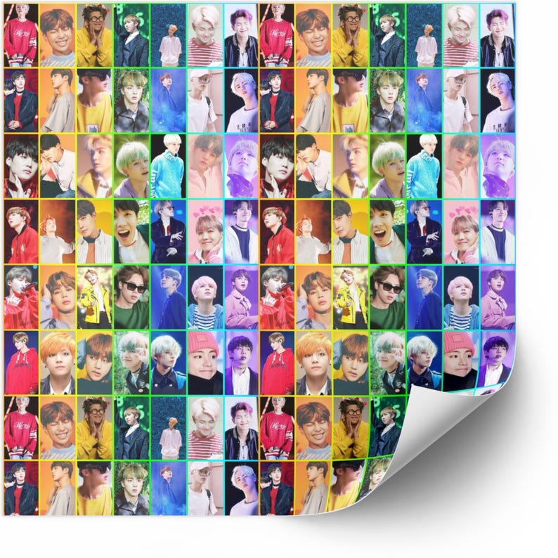 BTS Premium Vinyl Patterns, K-pop Band Iron on Vinyl HTV With Heat Tape ...