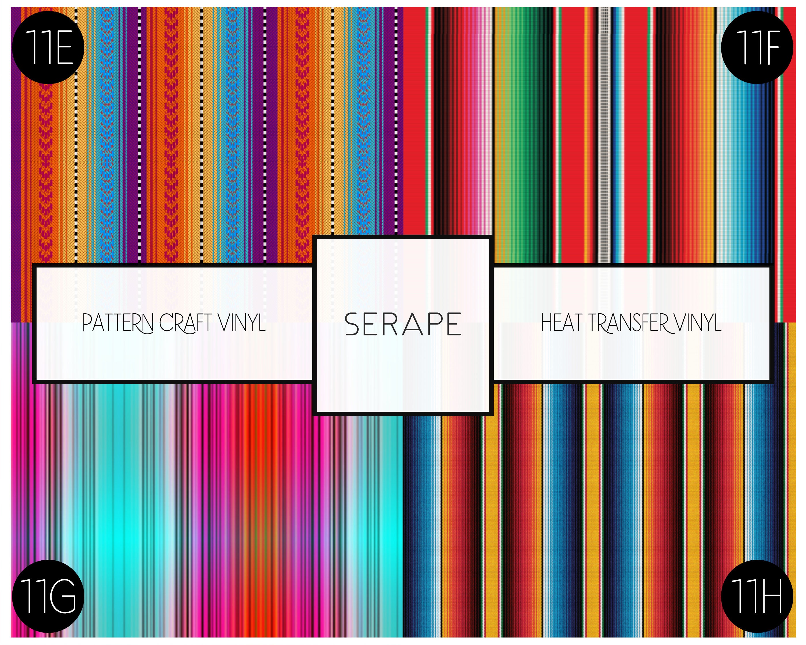 Colorful Serape Pattern Vinyl Iron on HTV Colorful Fiesta - Etsy