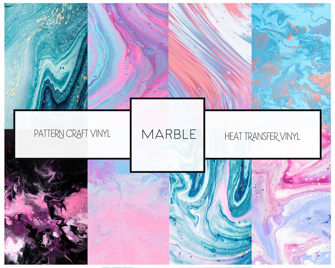 Marble Pattern Vinyl Iron on HTV Opal Ombre Pattern Heat - Etsy