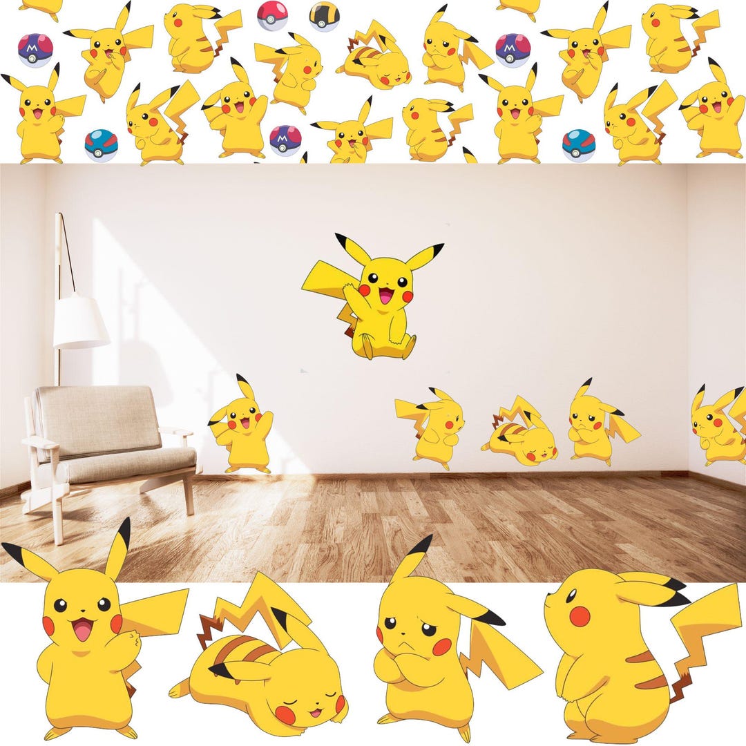 Pokémon Stickers, Pikachu and Friends, Sticker Bundle, Waterproof ...