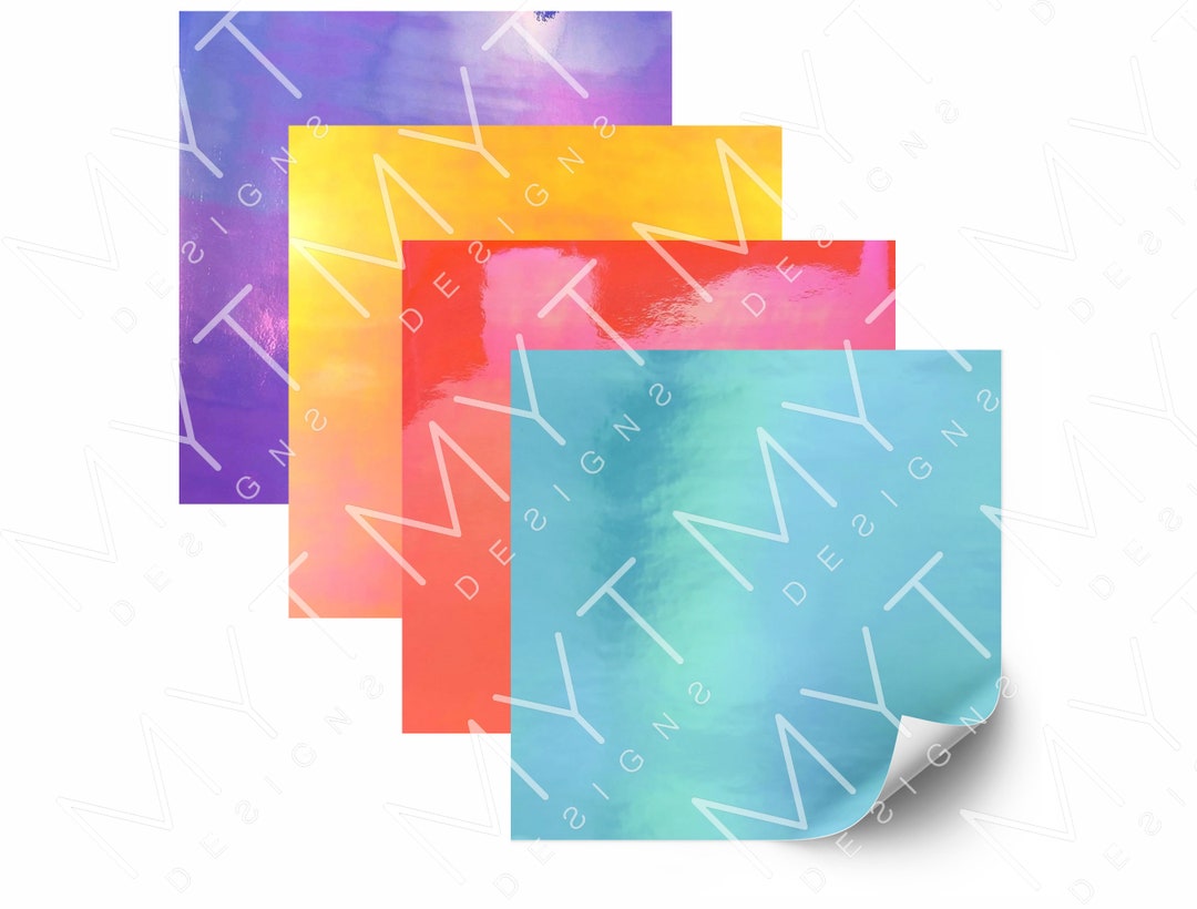 Holographic Opal Cricut Vinyl Sticker Monogram Decal Holographic ...