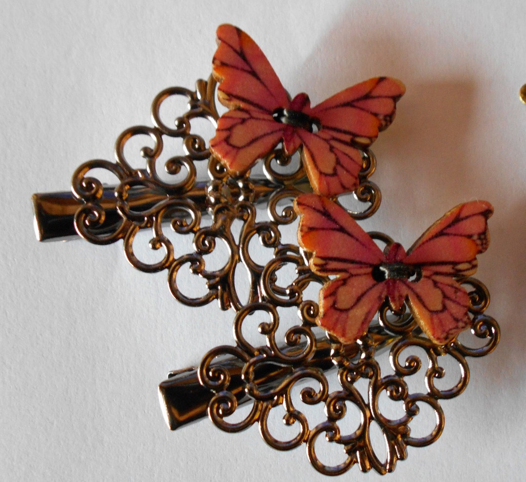 Original Butterfly Hair Clip Comb Women's Fashion Multi-wear Double ...