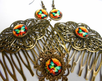 Womens Hair Combs for Her Butterfly Filigree Comb - Etsy