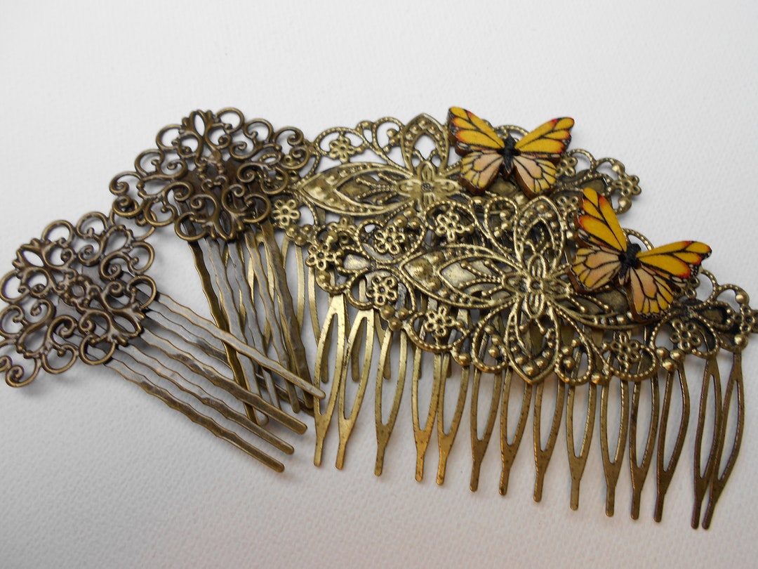 Womens Hair Combs Set - Butterfly Hair Comb Clip - Decorative Hair Comb ...