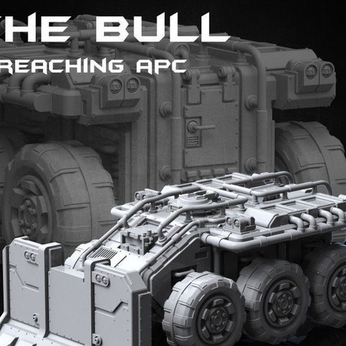 The Bull Breaching APC Vehicle 28-32mm Scale Miniature - Etsy