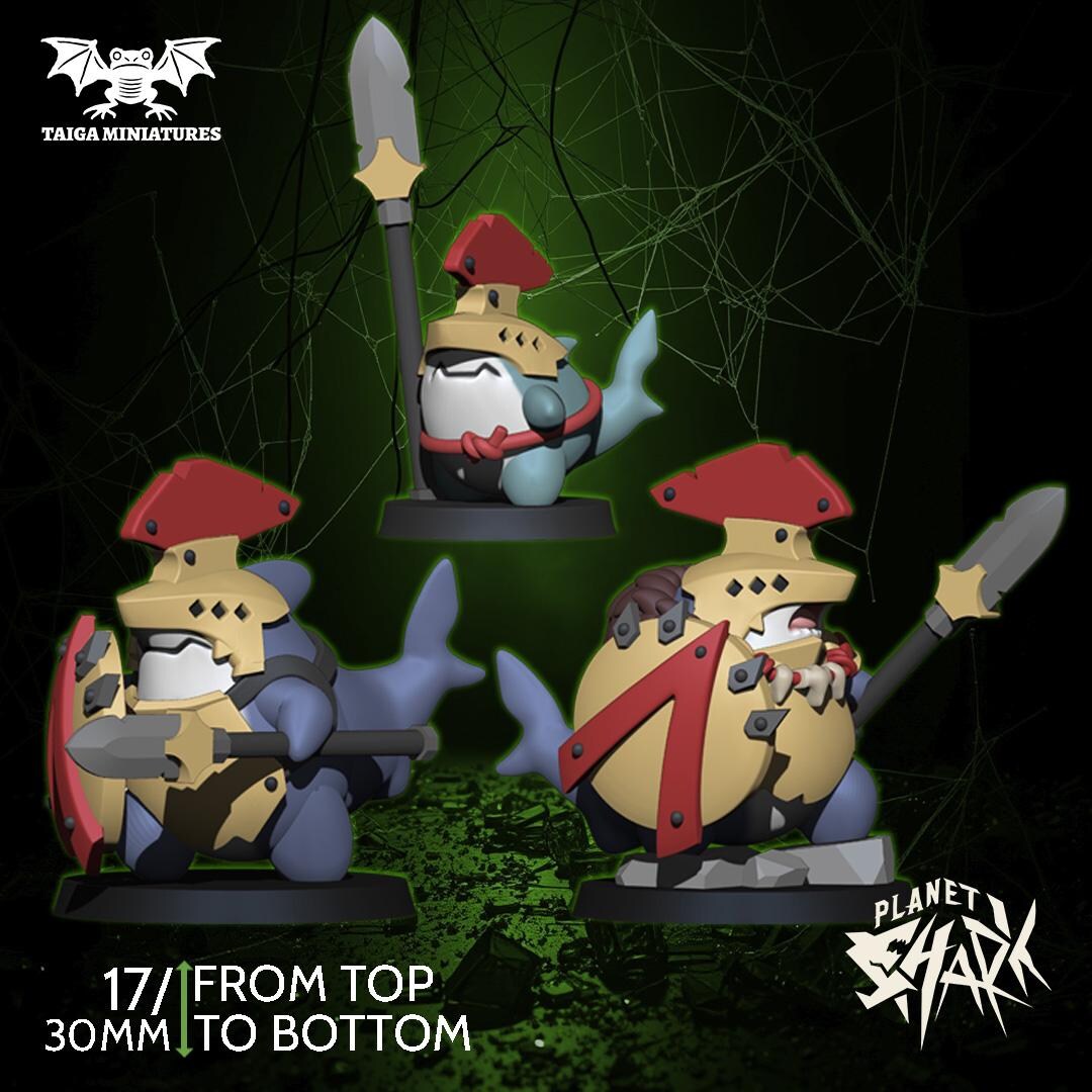 Taiga Miniatures Planet Shark - Sharktans Tribe - 28-32mm Scale ...