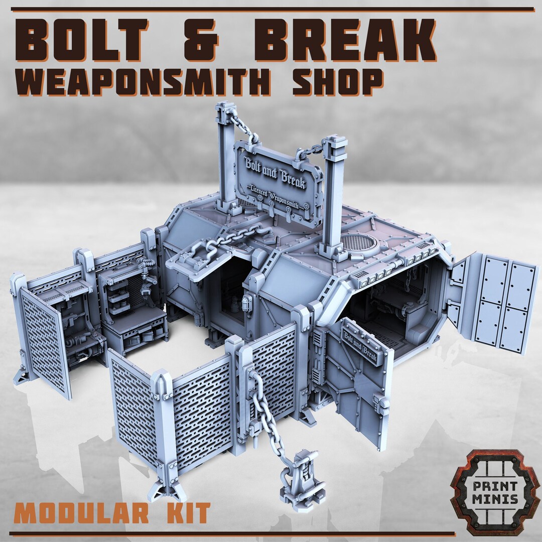 Modular Weaponsmith Shop Container Building 28mm Scale Terrain - Etsy
